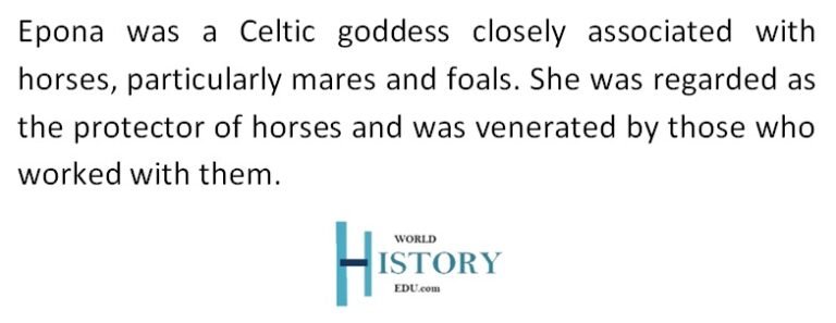 Celtic Goddess Epona - World History Edu