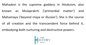 Mahadevi: The Supreme Goddess in Hinduism