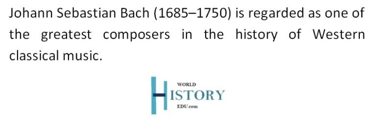 JS Bach: Life & Major Compositions - World History Edu