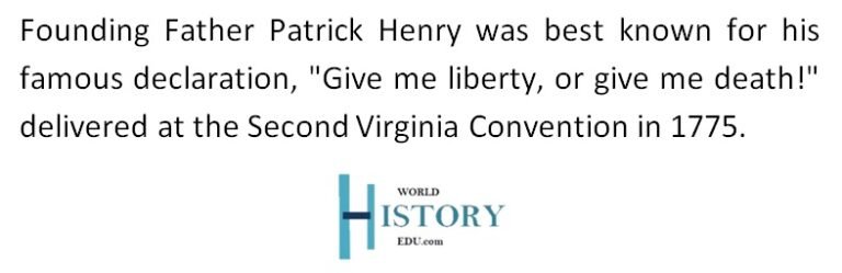 Founding Father Patrick Henry - World History Edu