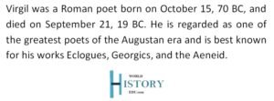 Who was Virgil and what were some of his major works? - World History Edu
