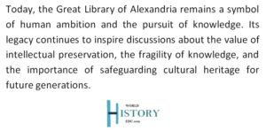 What happened to the Great Library at Alexandria? - World History Edu