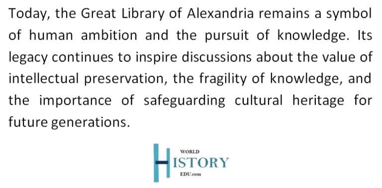 What happened to the Great Library at Alexandria? - World History Edu