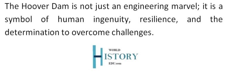 The Hoover Dam: History & Major Facts - World History Edu
