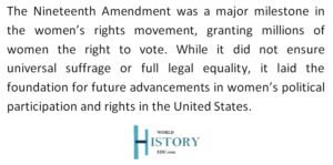 When and how did American women earn the right to vote? - World History Edu