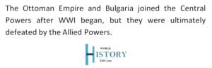 Who were the Central Powers in WWI? - World History Edu