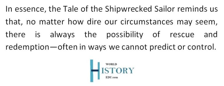 The Ancient Egyptian Epic of the Shipwrecked Sailor - World History Edu