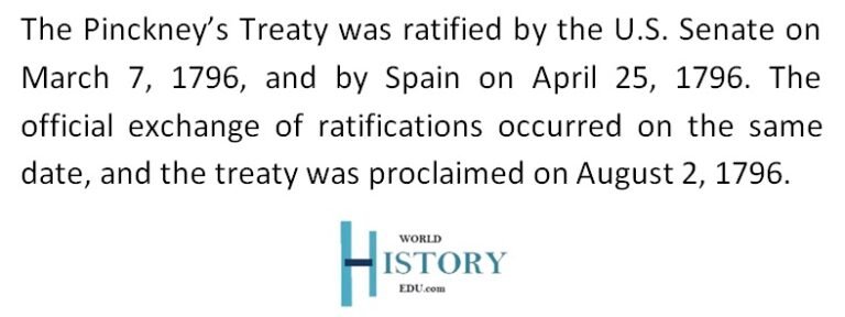 Pinckney’s Treaty: History and Major Facts - World History Edu