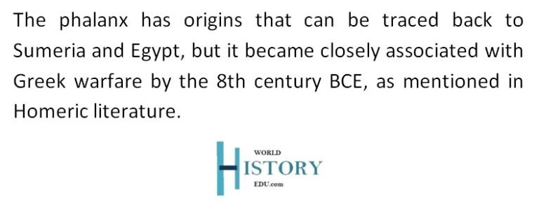 The Greek Phalanx - World History Edu