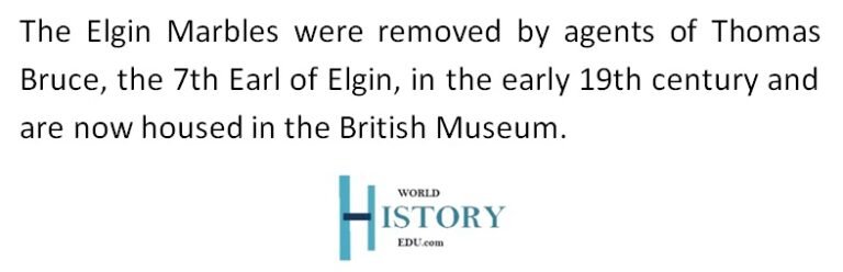 Elgin Marbles: History & Major Facts - World History Edu