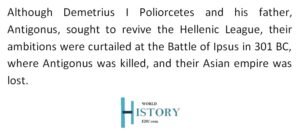 Life and Reign of Demetrius I Poliorcetes - World History Edu
