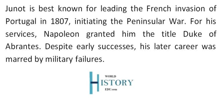 Jean-Andoche Junot: Roles during the French Revolutionary Wars and the ...