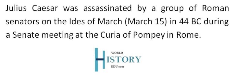 Senators who conspired to kill Julius Caesar - World History Edu