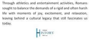 Leisure and Entertainment in Ancient Rome - World History Edu