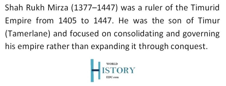 Shah Rukh: Life, Reign and Accomplishments of the Ruler of the Timurid ...