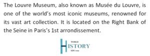 Louvre Museum: Origin Story and Major Collections - World History Edu