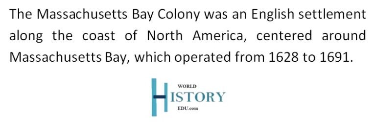 Massachusetts Bay Colony: History and Major Facts - World History Edu