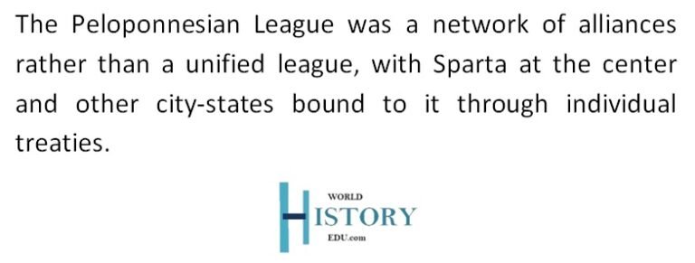 What was the Peloponnesian League? - World History Edu