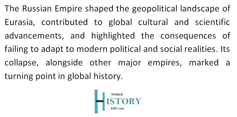Russian Empire: History and Major Facts - World History Edu
