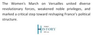 Women's March on Versailles: Origins, Mobilization, Goals ...
