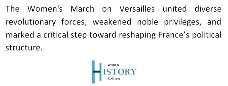 Women's March on Versailles: Origins, Mobilization, Goals ...
