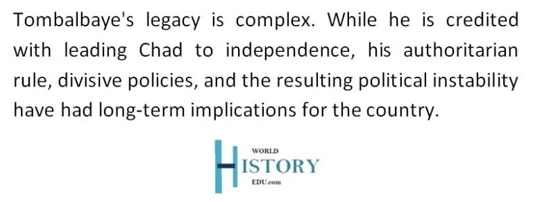 Life and Political Career of François Tombalbaye (1918–1975), the First ...