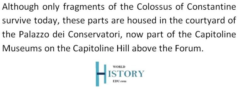 The Colossus of Constantine: History and Major Facts - World History Edu