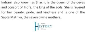 Indrani: The Queen of the Devas - World History Edu