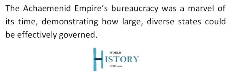 Bureaucracy and Governance in the Achaemenid Empire - World History Edu