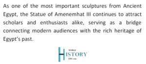 Statue of Amenemhat III - World History Edu