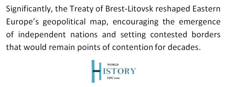 The Treaty of Brest-Litovsk - World History Edu