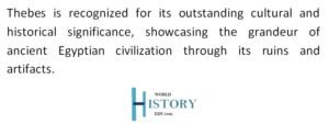 Ancient Egyptian City of Thebes - World History Edu
