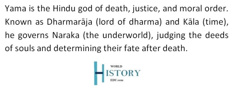 Yama: The Hindu God of Death and Justice - World History Edu