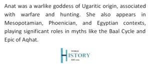 The Goddess Anat in Ancient Times - World History Edu