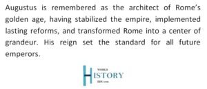Reforms by Emperor Augustus - World History Edu