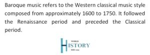 History of Baroque Music - World History Edu