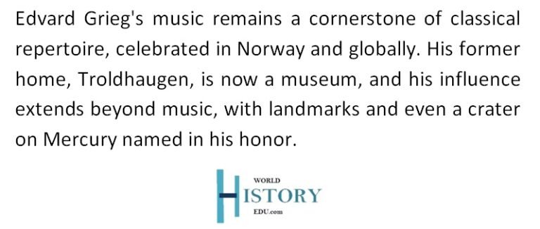 Norwegian Composer Edvard Grieg - World History Edu