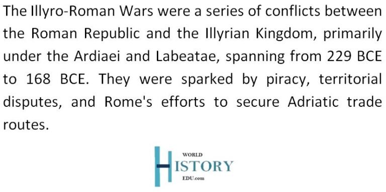 What were the Illyro-Roman Wars? - World History Edu