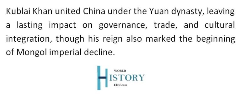 Kublai Khan - World History Edu