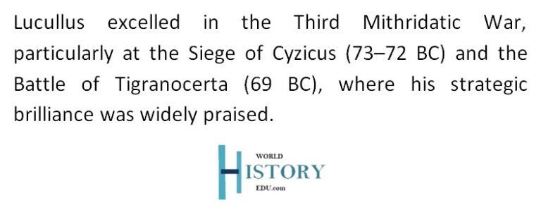 Roman General Lucullus - World History Edu