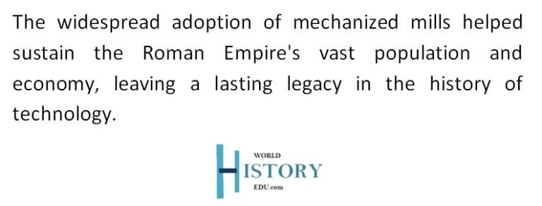Roman Mills: History and Major Facts - World History Edu