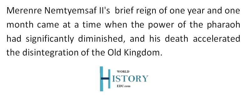 Merenre Nemtyemsaf II - World History Edu