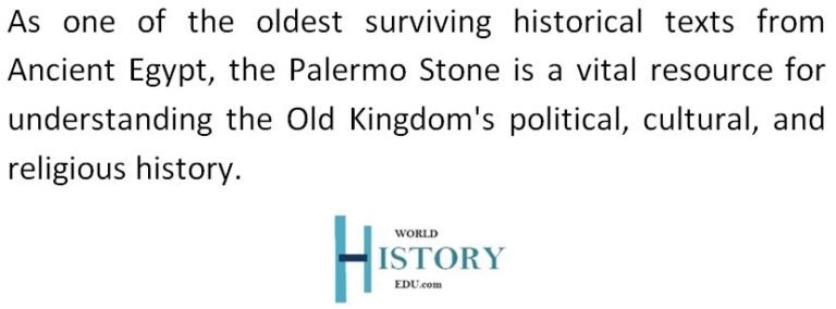 History of the Palermo Stone: What information does it preserve, and ...