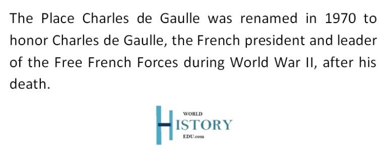 Place Charles de Gaulle - World History Edu