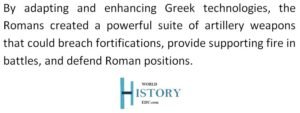 Roman Artillery: Types, Mechanics and Operations - World History Edu