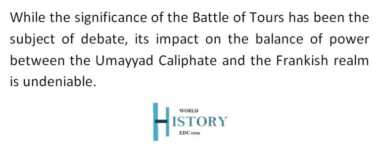 Battle of Tours in 732 - World History Edu