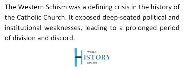The Schism of 1378 - World History Edu