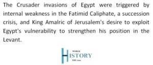 Invasion of Egypt by the Crusaders - World History Edu