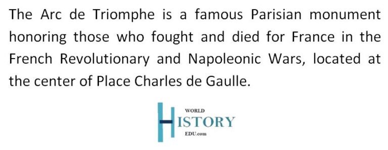 Arc de Triomphe - World History Edu