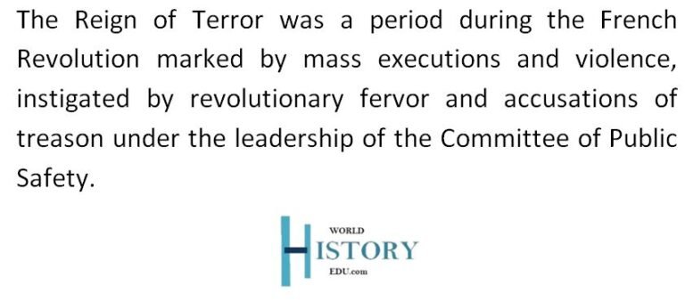 The Reign of Terror - World History Edu